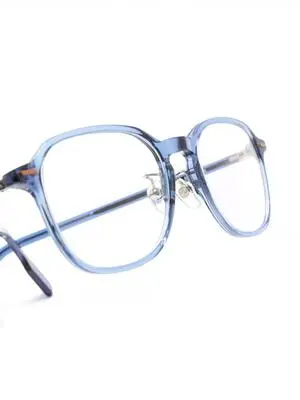 Zegna Transparent Square-frame Glasses