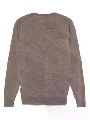 John Smedley Lundy Sweater In Merino Wool - Brown