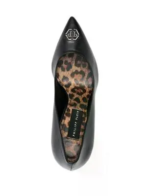 Philipp Plein Logo-plaque 100mm Heeled Pumps
