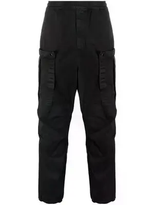 Stone Island Compass-patch Cotton Cargo Trousers