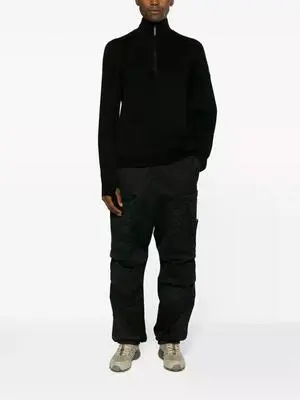 Stone Island Compass-patch Cotton Cargo Trousers