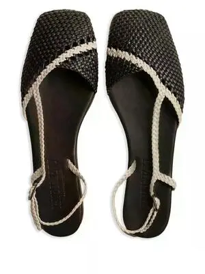 Hereu Petra Ballerina Flats - Black