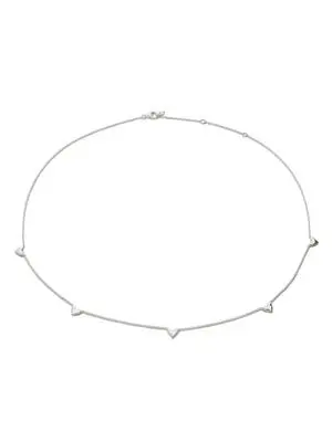 Monica Vinader Heart Station Necklace - Silver