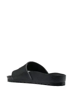 BIRKENSTOCK Embossed-logo Sliders