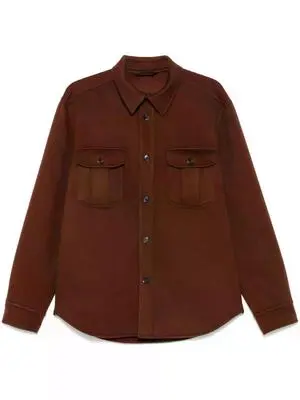 Brioni Brushed Shirt - Brown
