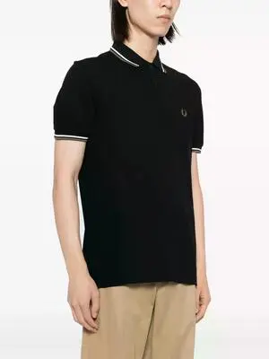 Fred Perry Twin Tipped Polo Shirt - Black