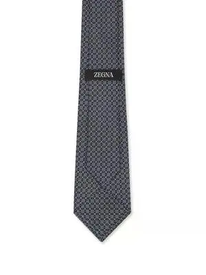Zegna Patterned Jacquard Tie