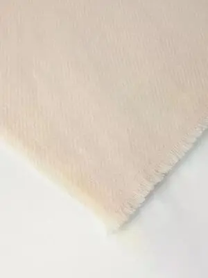 Brunello Cucinelli Logo-embroidered Cashmere Scarf - Neutrals