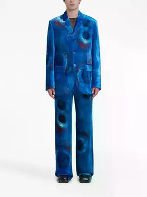 Marni Painterly-print Single-breasted Blazer