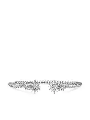 David Yurman Sterling Starburst Diamond Bracelet - Silver