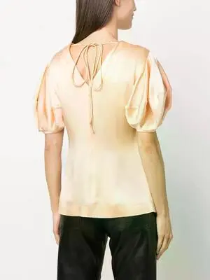 Stella McCartney Puff-sleeve Ruched Blouse