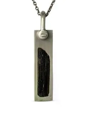 PARTS OF FOUR Plate Specimen Enstatite Necklace - Silver