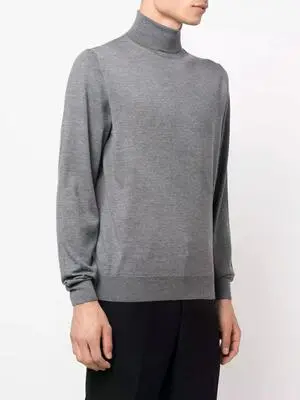 Corneliani Roll-neck Long-sleeve Jumper - Grey