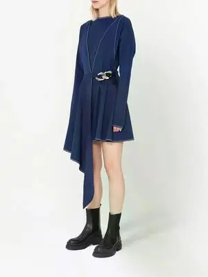 JW Anderson Chain Link-embellished Asymmetric Dress