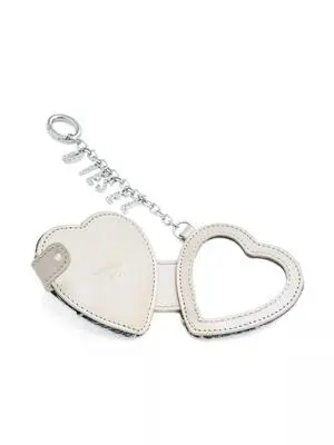 DIESEL® Heart-shaped Mirror Keychain - Silver