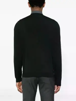 ZANONE Fine-knit V-neck Cardigan - Black