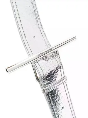 Alexander McQueen T-bar Sling Shoulder Bag - Silver
