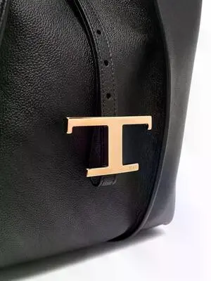 TOD'S Timeless Leather Tote Bag - Black