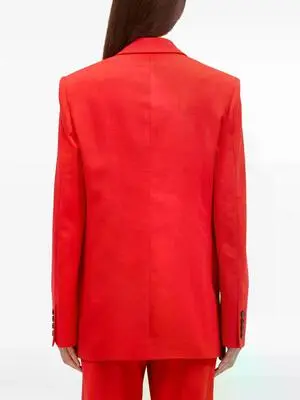 MSGM Single-breasted Blazer - Red