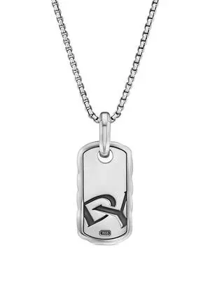David Yurman Sterling Petite Sculpted Cable Tag