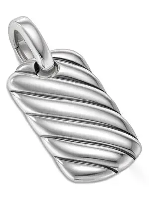 David Yurman Sterling Petite Sculpted Cable Tag