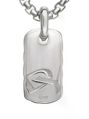 David Yurman Sterling Petite Sculpted Cable Tag