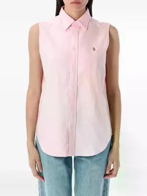 Polo Ralph Lauren Sleeveless Button-up Shirt - Pink