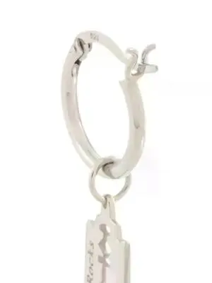 TRUE ROCKS Razor Hoop Earring - Silver