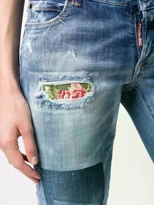 Dsquared2 Jennifer Low-rise Skinny Jeans - Blue