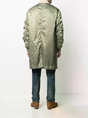 Dsquared2 Contrast-sleeve Single-breasted Coat