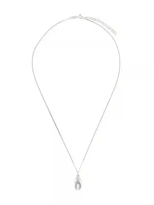 TRUE ROCKS Crab Claw Necklace - Silver