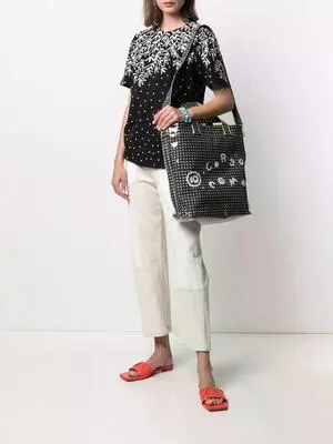 10 CORSO COMO Logo-print Coated Tote Bag - Black