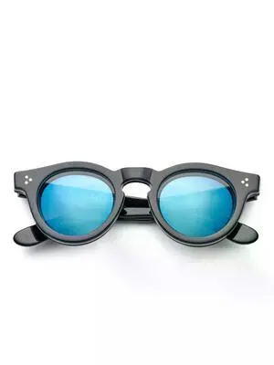 KADOR Mondo Round-frame Sunglasses - Black