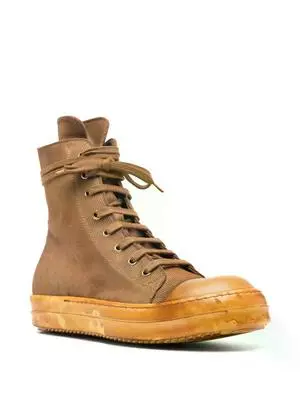 Rick Owens High-top Canvas Sneakers