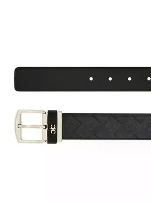 FERRAGAMO Reversible Belt - Grey