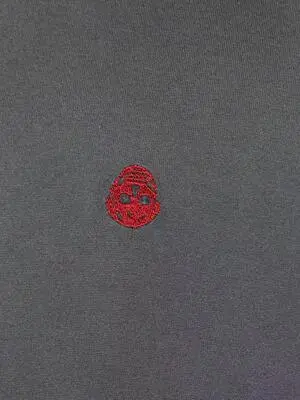 Alexander McQueen Skull-embroidered Polo Shirt