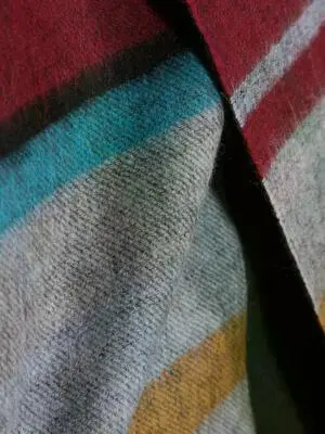 Paul Smith Striped Fringed Scarf