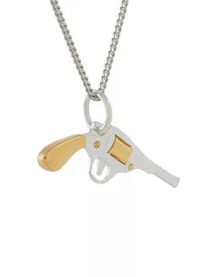 TRUE ROCKS Two-tone Pistol Pendant Necklace