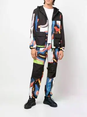 AMBUSH Abstract-pattern Paneled Track Pants