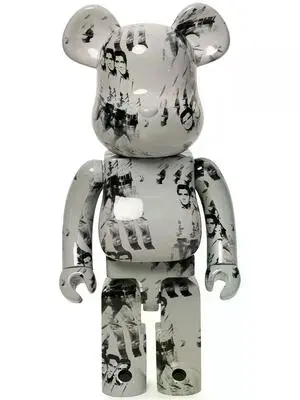 MEDICOM TOY Be@rbrick Andy Warhol's Elvis Presley 1000% Figure - Grey