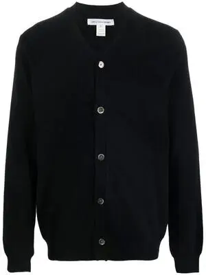 Comme Des Garçons V-neck Wool Cardigan