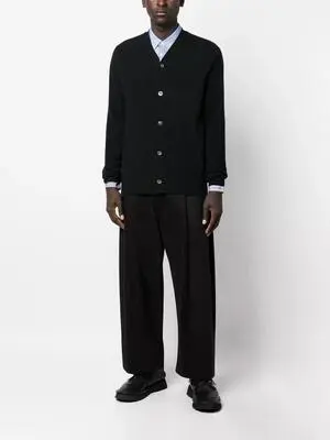 Comme Des Garçons V-neck Wool Cardigan