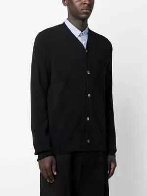 Comme Des Garçons V-neck Wool Cardigan