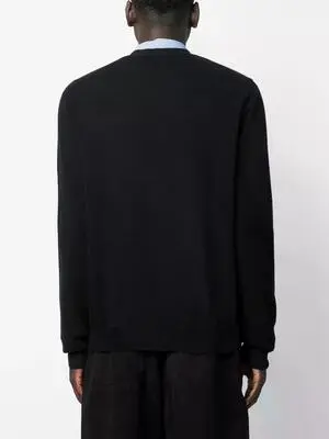 Comme Des Garçons V-neck Wool Cardigan