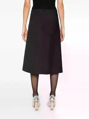 JIL SANDER A-line Midi Skirt
