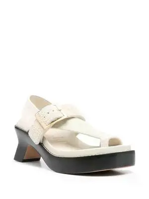 Loewe Ease 90mm Suede Sandals