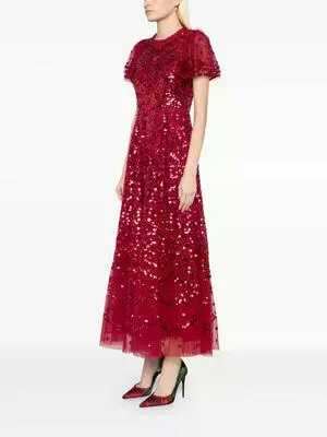 NEEDLE & THREAD Deco Dot Ankle Gown