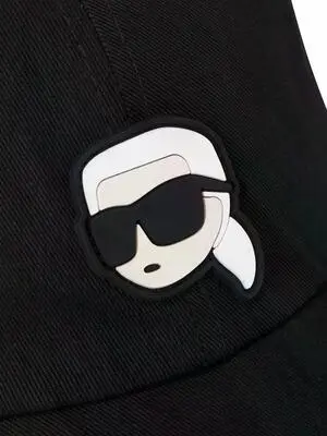 Karl Lagerfeld Ikon Baseball Cap - Black