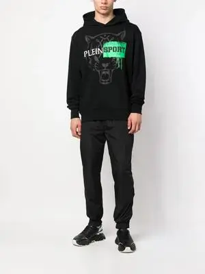 PLEIN SPORT Logo-patch Track Pants