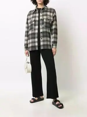 PAULA Ribbed Cashmere Flared Trousers